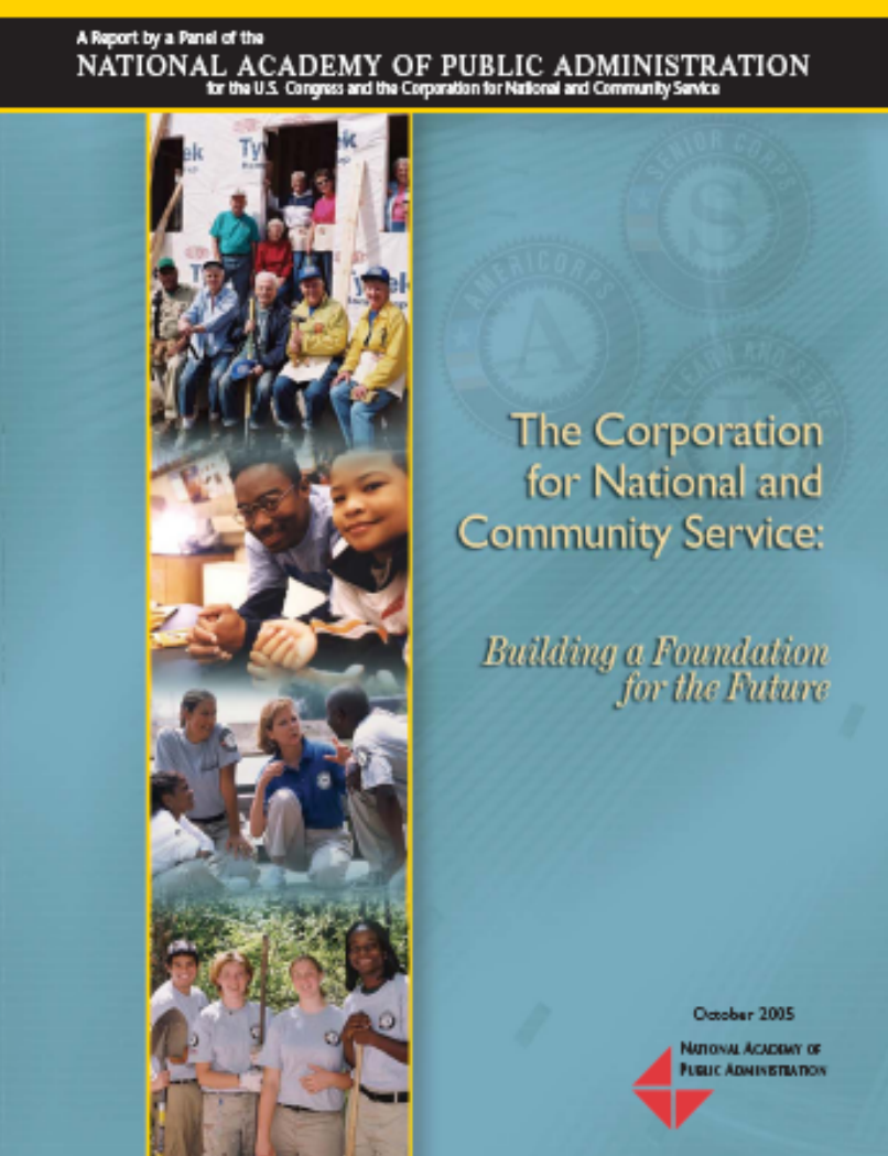 The Corporation for National and Community Service: Building a ...